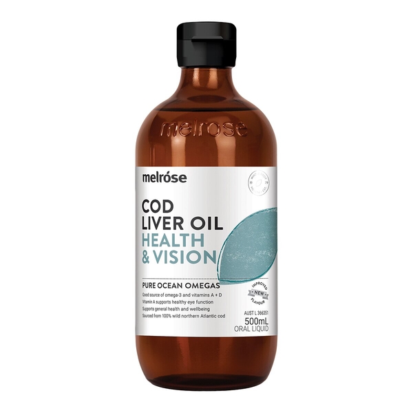 Melrose Cod Liver Oil Health & Vision | NutritionMarket